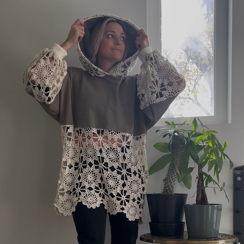 Grandma's Table Cloth Hoodie – My Store